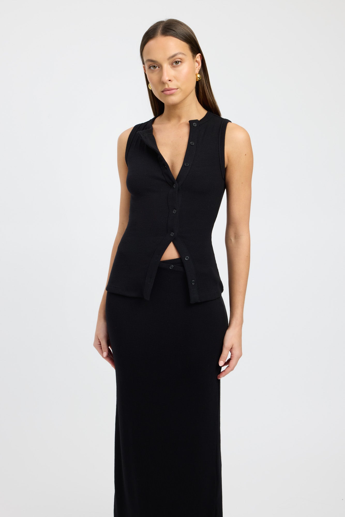Buy Bec Button Tank Black Online | Australia