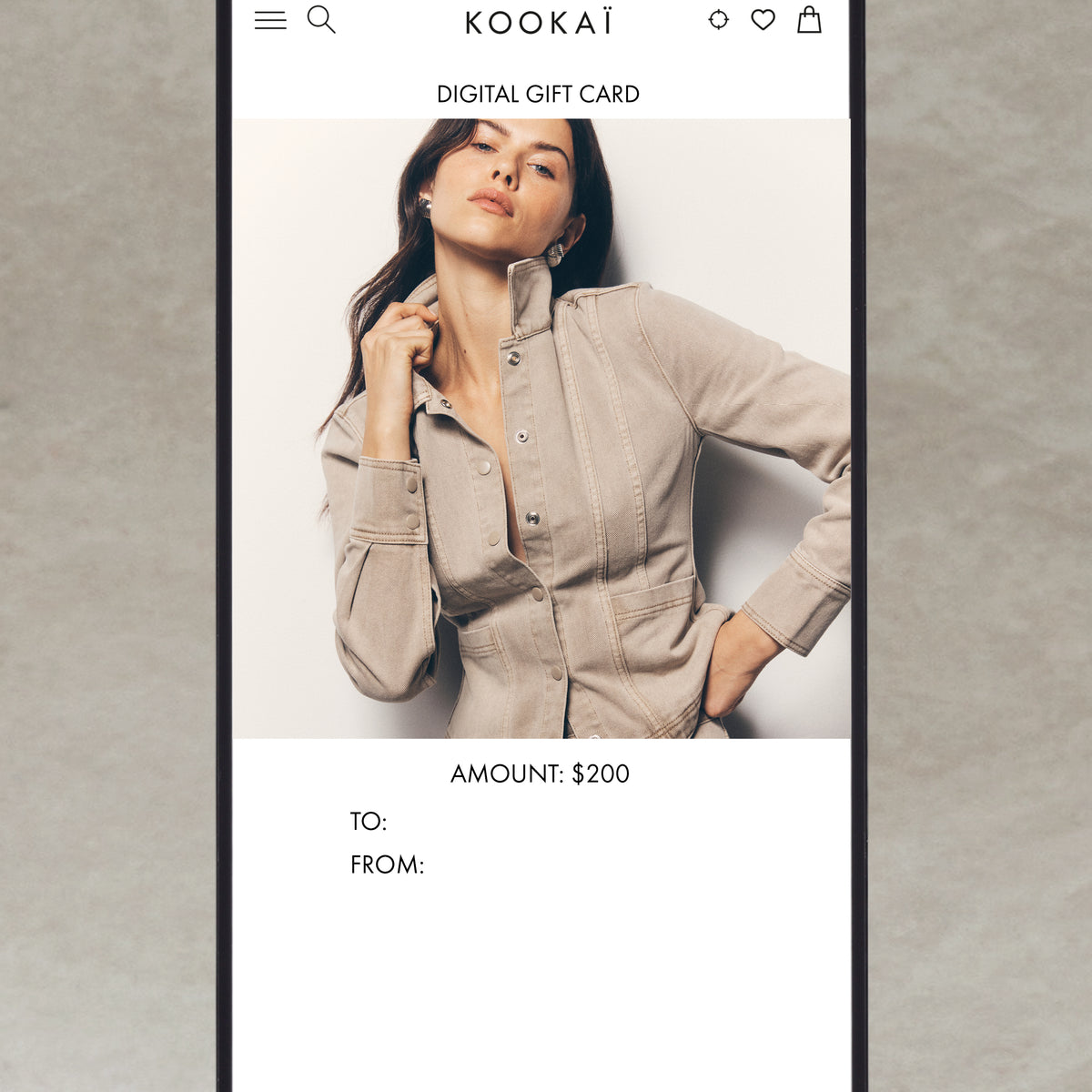 Buy Digital Gift Card Online | KOOKAÏ Australia