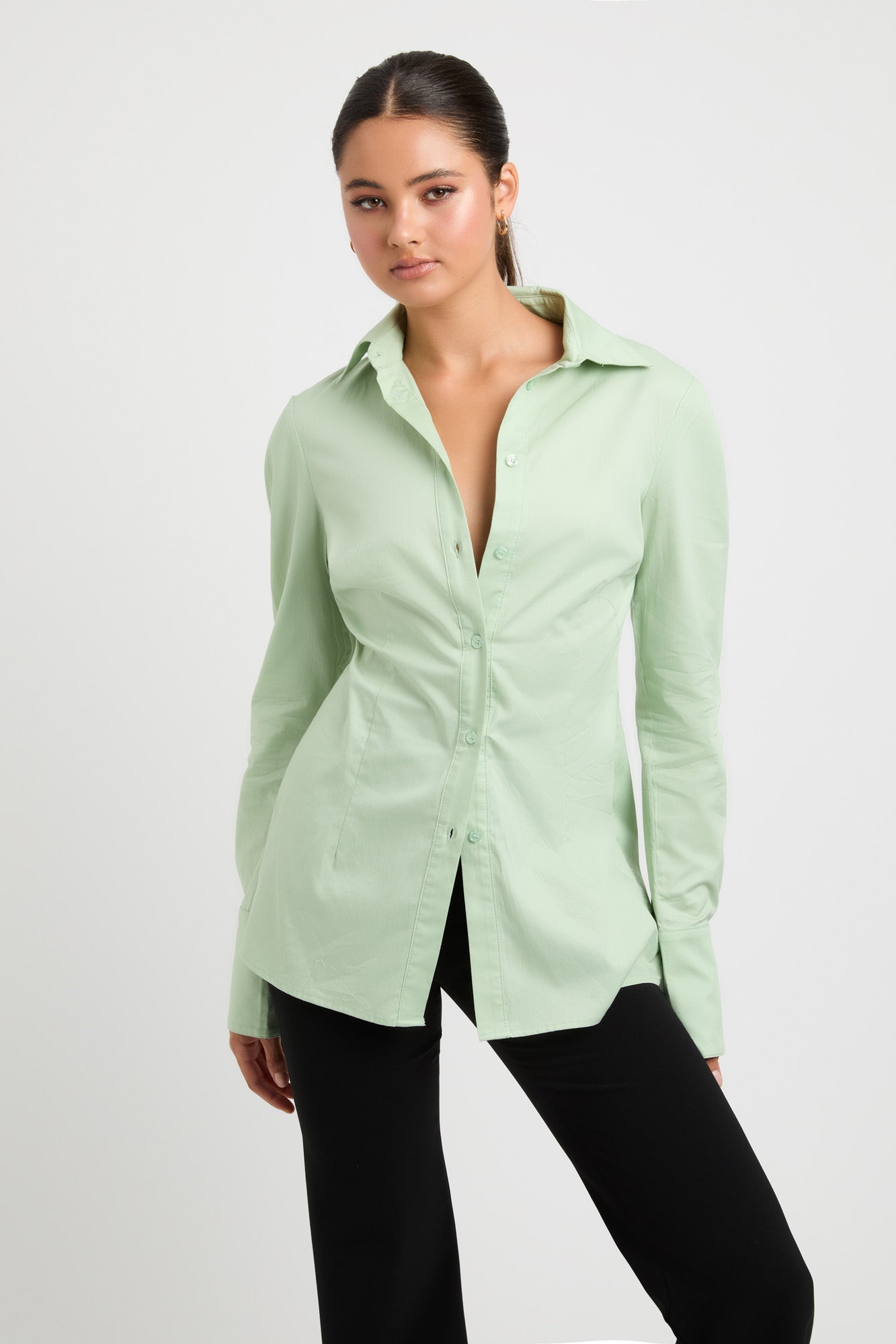 Buy Monaco Cut Out Shirt Seagrass Online | KOOKAÏ Australia