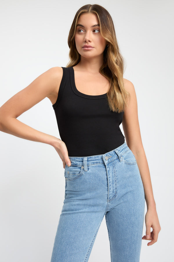 Buy Erin Long Line Tank Black Online | Australia